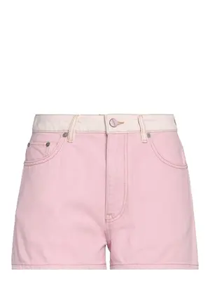 GANNI Organic Cotton Denim Shorts - Pink
