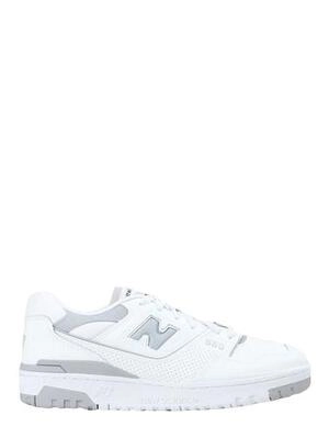 NEW BALANCE 550 Soft Leather And Textile Sneakers - White