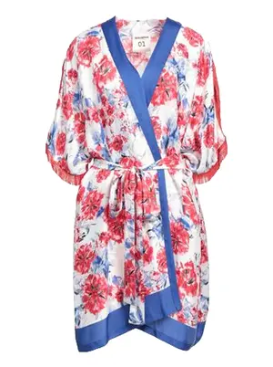 SEMICOUTURE Floral Print Kimono - Red