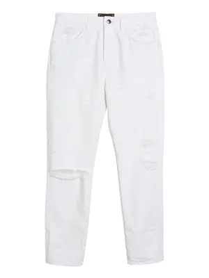 WASHINGTON DEE-CEE Cotton Denim Skinny Jeans - White