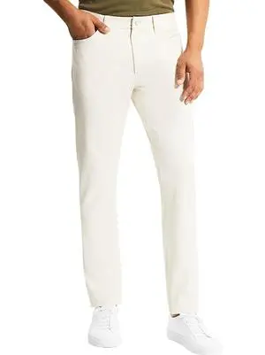 Theory Raffi Slim Fit Trousers Warm Ivory