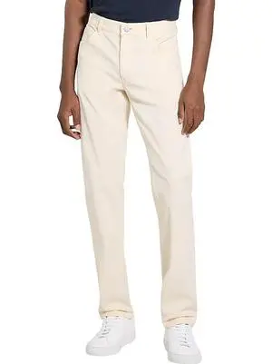 Theory Raffi Slim Fit Trousers - Warm Ivory