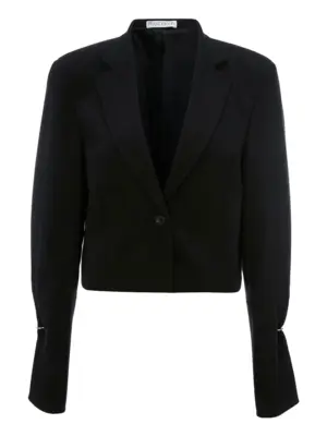 JW ANDERSON JW Anderson Ring-Detail Cropped Blazer