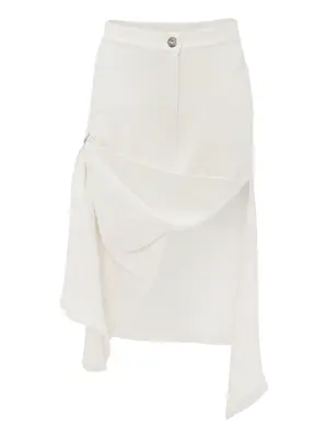JW ANDERSON JW Anderson Asymmetric Draped Midi Skirt
