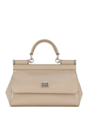 Dolce & Gabbana Small Sicily Handbag - Neutrals