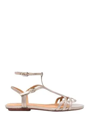 Chie Mihara 15mm Leather Open Toe Sandals - Grey