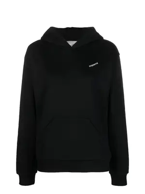 Coperni Logo-print Cotton Hoodie - Black
