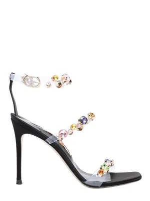 SOPHIA WEBSTER Rosalind Gem-embellished Sandals - Black