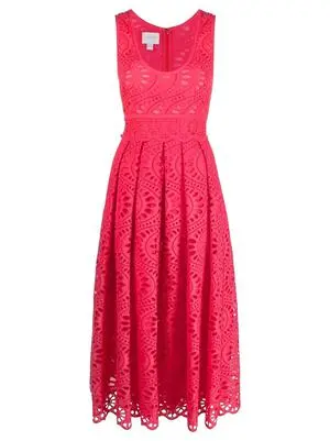 Giambattista Valli Open-knit Midi Dress - Pink