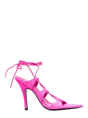 Attico Strap-detail Open-toe Sandals - Pink