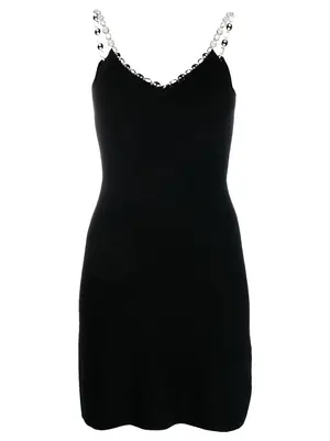 Rabanne Chain-straps Mini Dress - Black