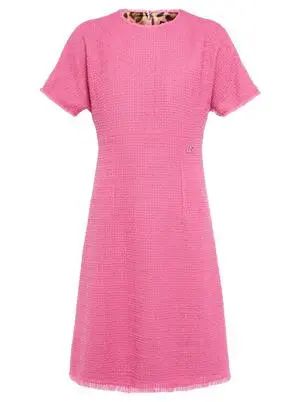 Dolce & Gabbana Wool-blend Mini Dress - Pink