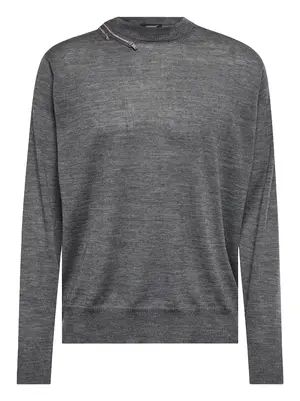 UNDERCOVERISM Embellished Wool Sweater - Grey