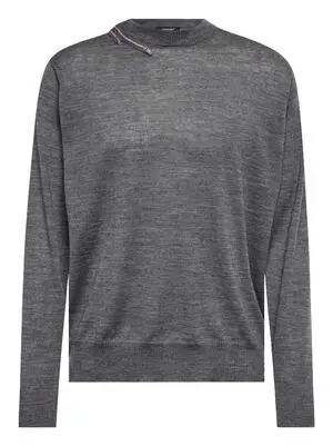 Undercover Embellished Wool Sweater - Grey