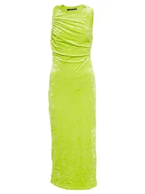 Versace Velvet Midi Dress - Green