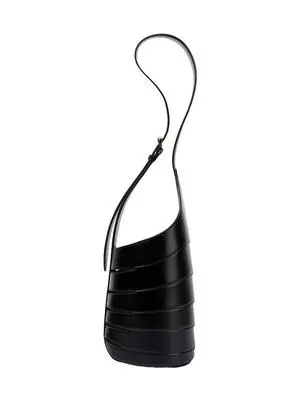 Alaïa Leather Shoulder Bag - Black