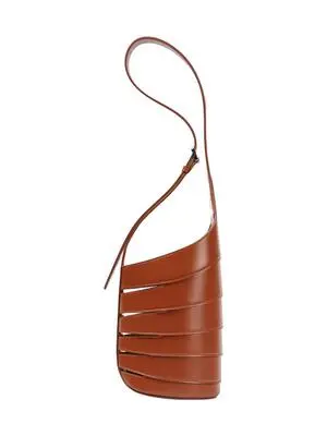 Alaïa Leather Shoulder Bag - Brown