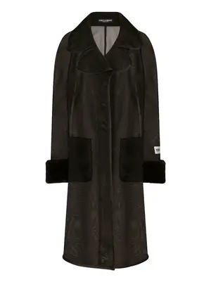 Dolce & Gabbana Organza Trench Coat - Black