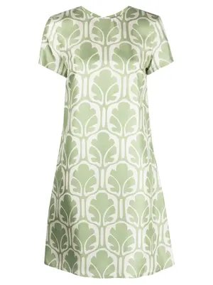 La DoubleJ La DoubleJ Mini Swing Shift Dress Green