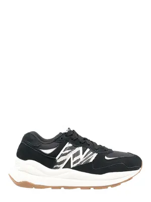 NEW BALANCE Zebra-print Low-top Sneakers - Black