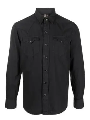Ralph Lauren Heritage Front Press-stud Fastening Shirt - Black