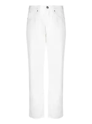 Calvin Klein Patch Boyfriend Jeans - White