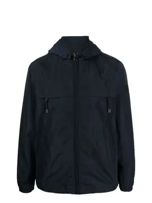 Michael Kors Zip-up Hooded Windbreaker - Blue