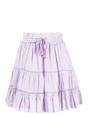 MARANT ETOILE Lioline Tiered Skirt - Purple