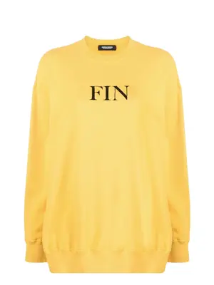 UNDERCOVERISM Graphic-print Cotton Sweatshirt - Yellow