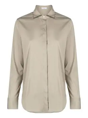 BRUNELLO CUCINELLI Brunello Cucinelli Long Sleeve Stretch Cotton Shirt
