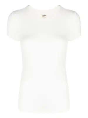 L'AGENCE L'Agence Round-Neck Short-Sleeved Top