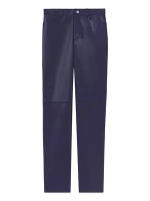 Proenza Schouler White Label Leather Trousers - Blue