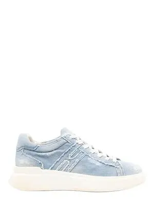 HOGAN Distressed Denim Sneakers