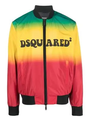 Dsquared2 Logo-print Zip-up Jacket - Green