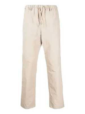 Nanushka Elasticated Waist Straight-leg Trousers - Neutrals