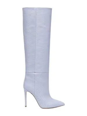 Paris Texas 105mm Crocodile-effect Knee-high Boots - Blue