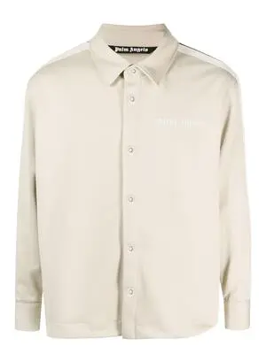 Palm Angels Track Striped Shirt - Neutrals