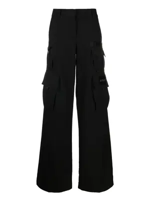 Off-White Wide-leg Cargo Pants - Black