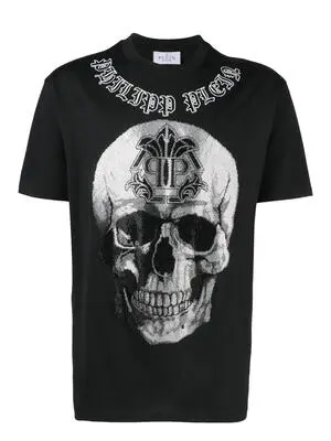 Philipp Plein Gothic Banner Short-sleeve T-shirt - Black