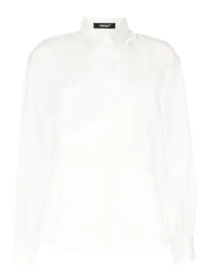 UNDERCOVERISM Cut-out Detail Cotton Shirt - White
