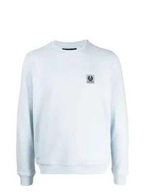 Belstaff Logo Patch Long-sleeved Sweatshirt - Blue