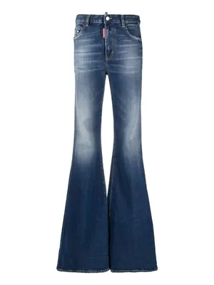 Dsquared2 Flared Denim Jeans - Blue