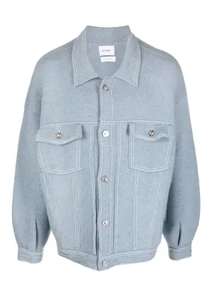 BARRIE Oversized Denim Jacket - Blue