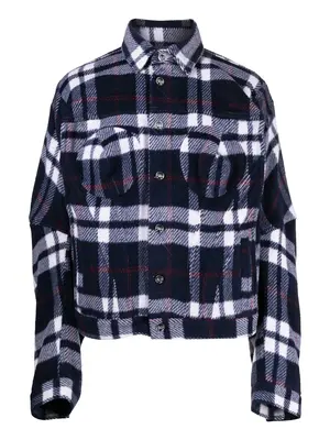 NATASHA ZINKO Natasha Zinko Plaid Shirt Jacket