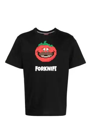MOSTLY HEARD RARELY SEEN Forknife Cotton T-shirt - Black