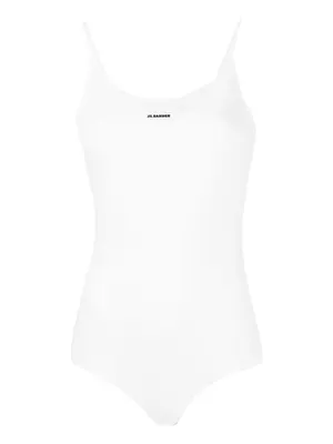JIL SANDER Sleeveless Stretch Bodysuit - White