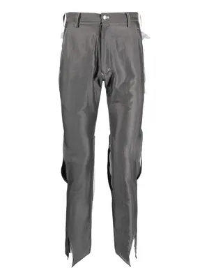 SULVAM Slim Cut-out Trousers - Grey