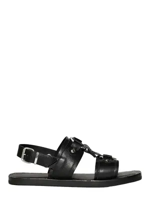 Dsquared2 Stud-detail Leather Sandals - Black