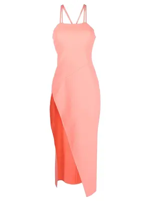 Attico The Attico Fujiko Double-Strap Midi Dress Pink