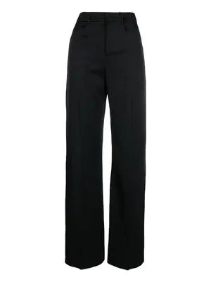 BLANCA VITA Straight-leg Trousers - Black
